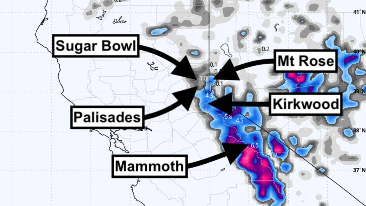 One last powder day? Up to 7 inches of snow forecasted for Mammoth ...