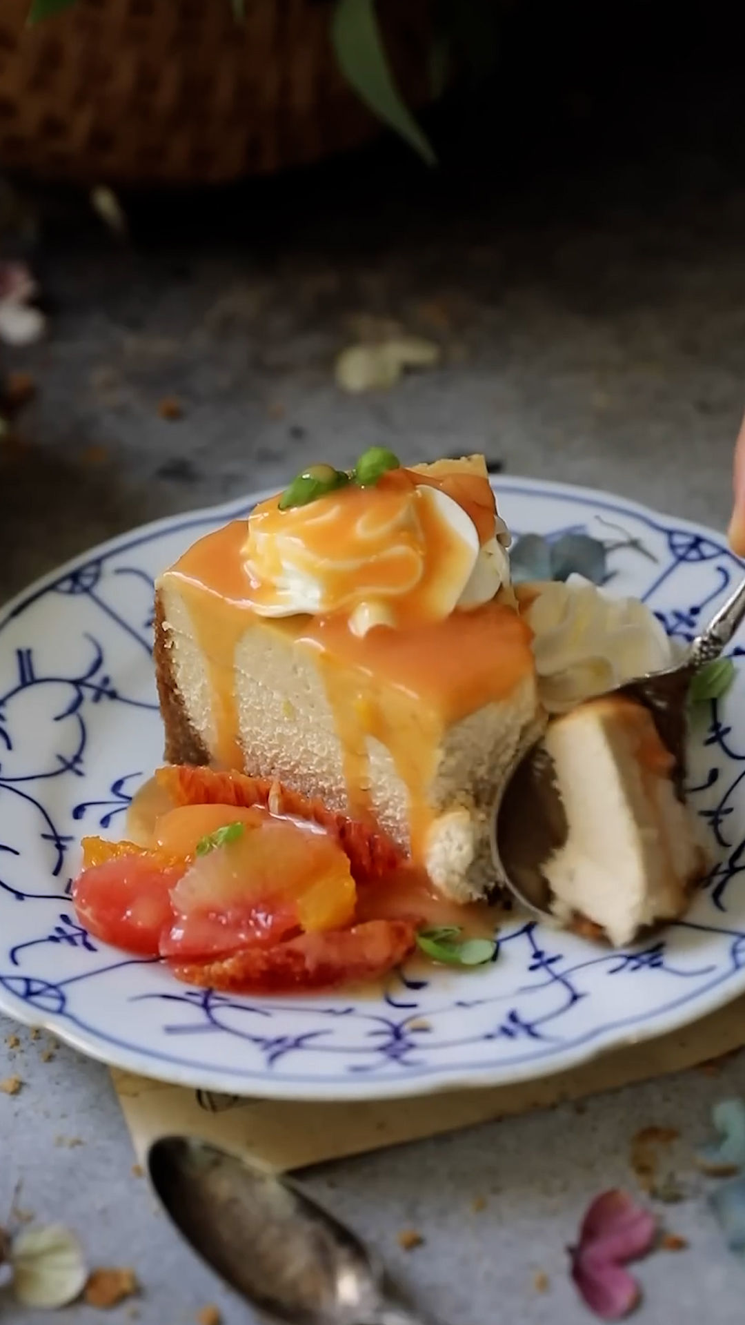 Creamy dessert featuring bergamot and citrus