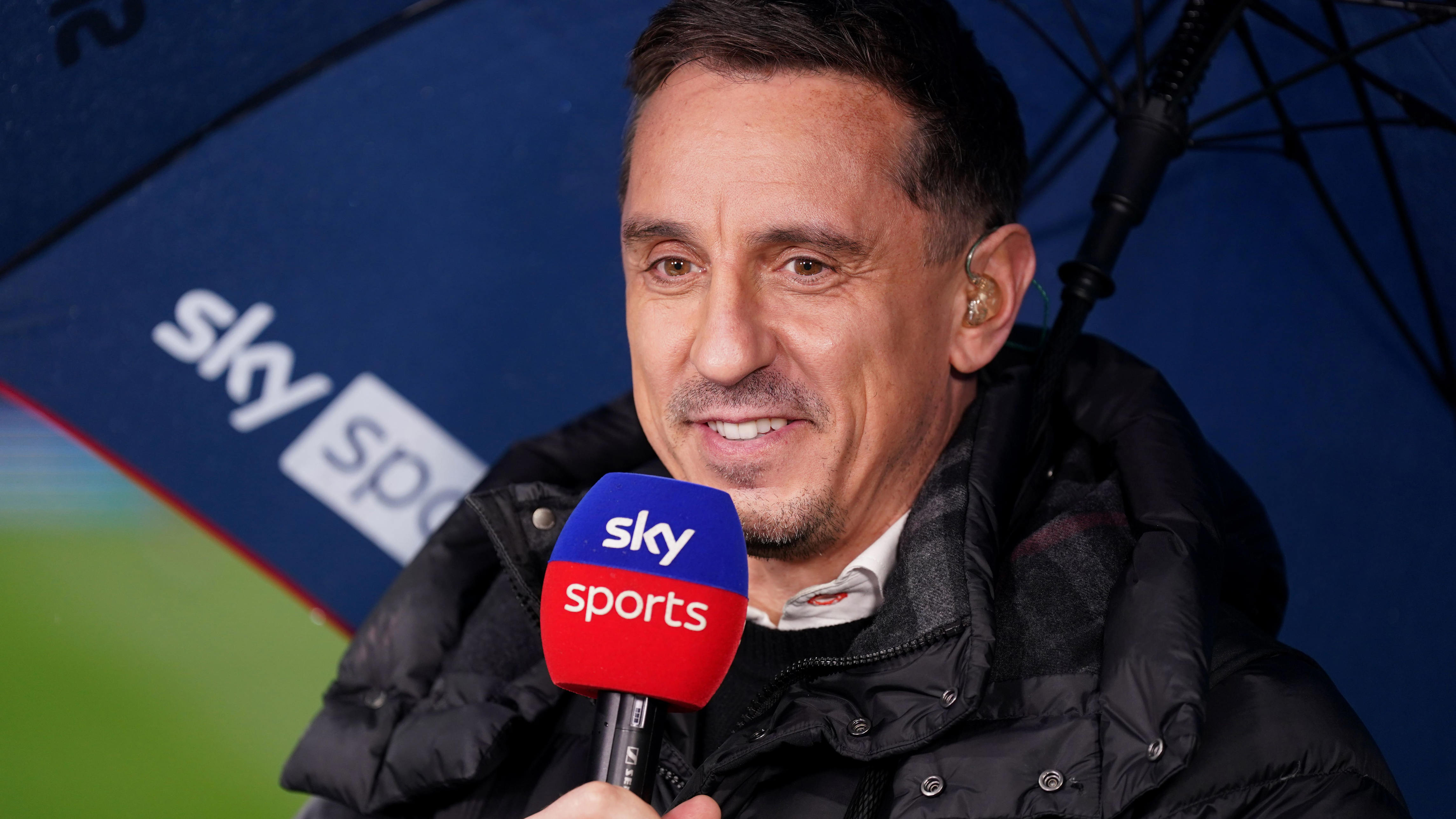 Gary Neville to frame Arsenal shirt signed by Mikel Arteta