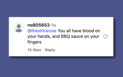 The blood on my fat Jewish hands