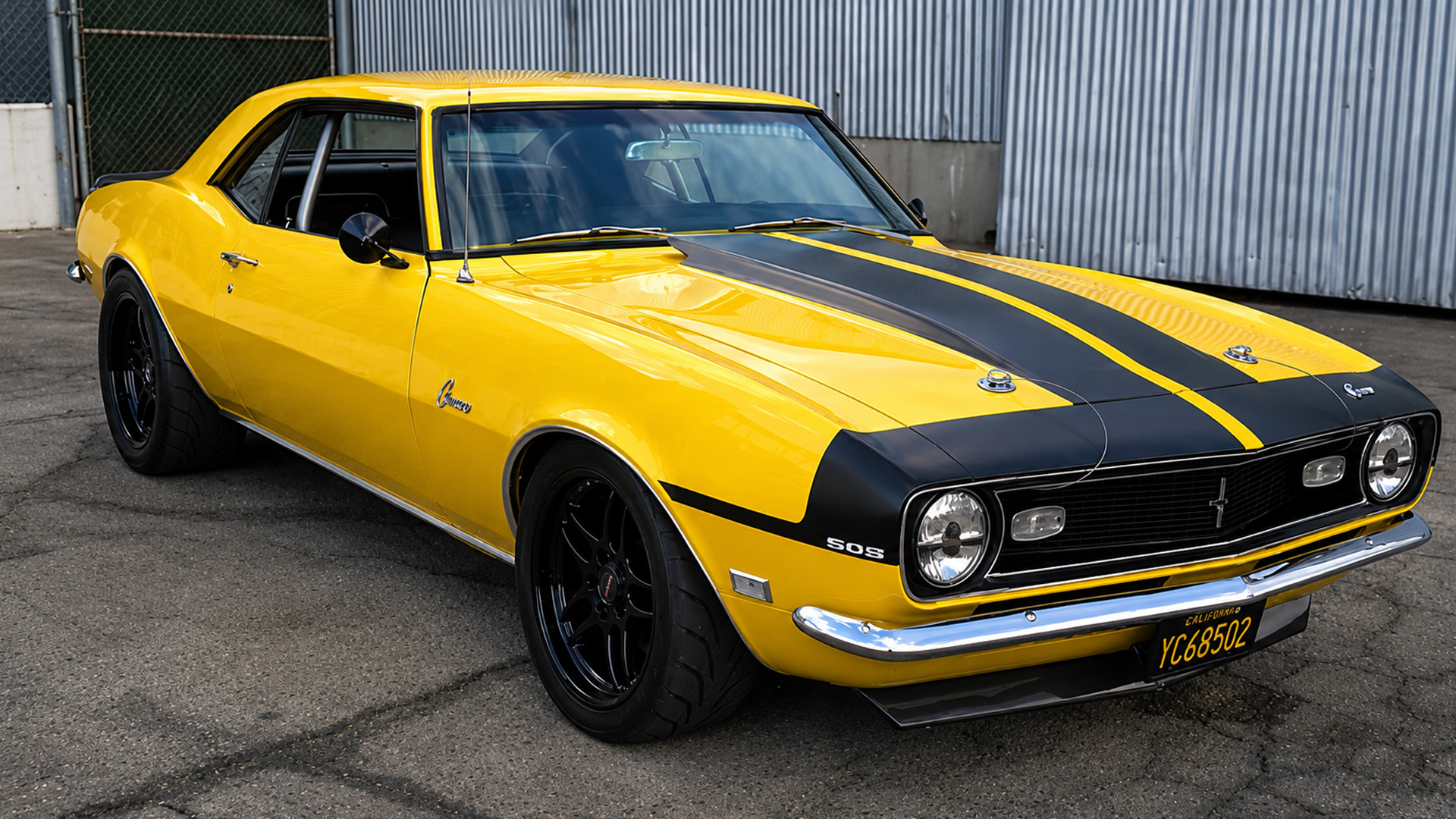 Custom vintage Camaro built with big power