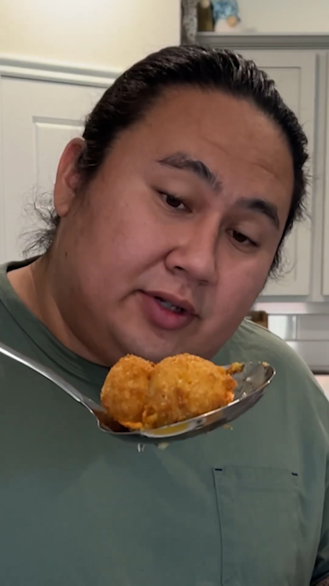 Leftover mashed potatoes transformed into cheesy fried bites