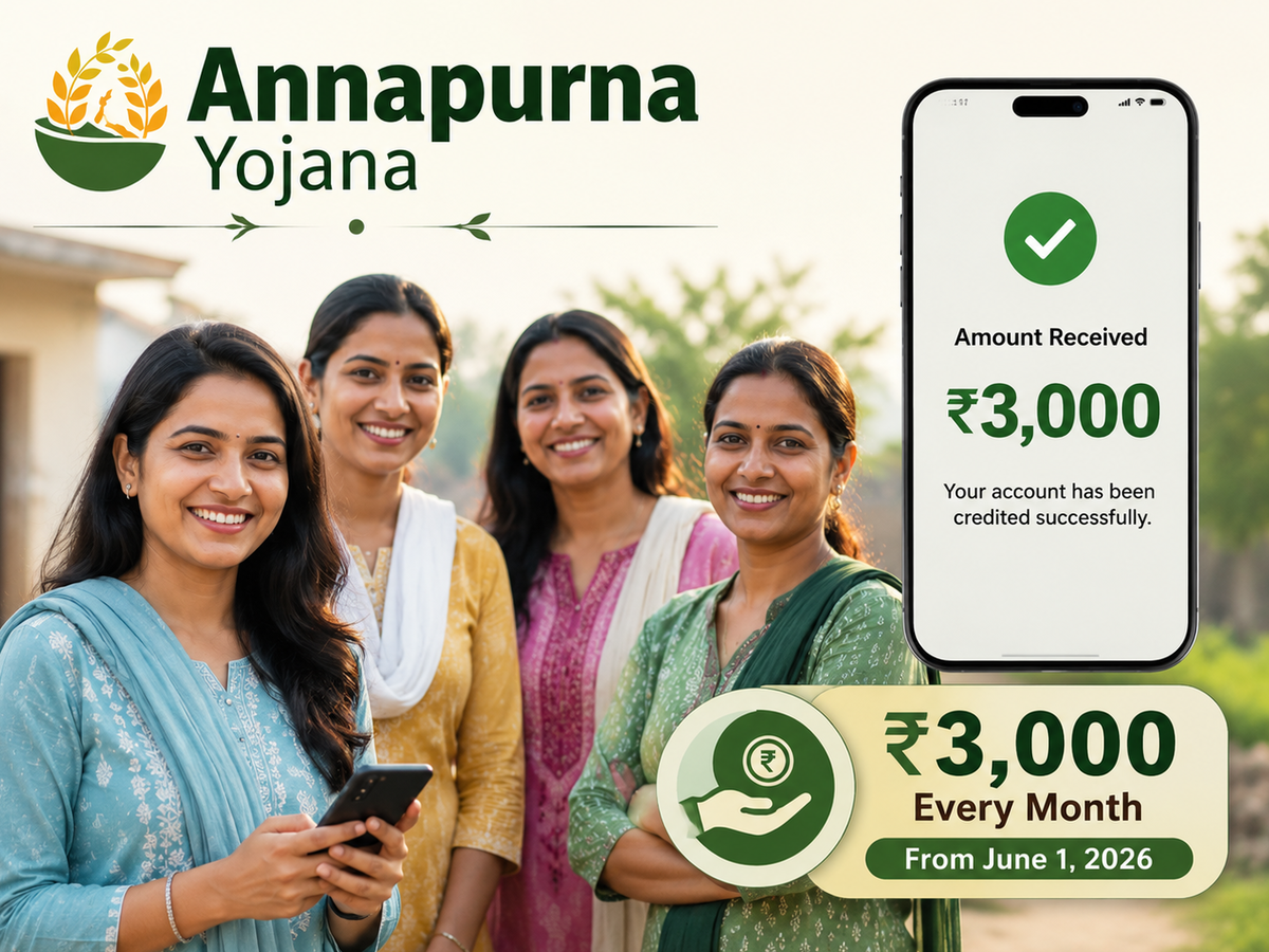 Annapurna Yojana launched: Who will get Rs 3,000 monthly financial ...