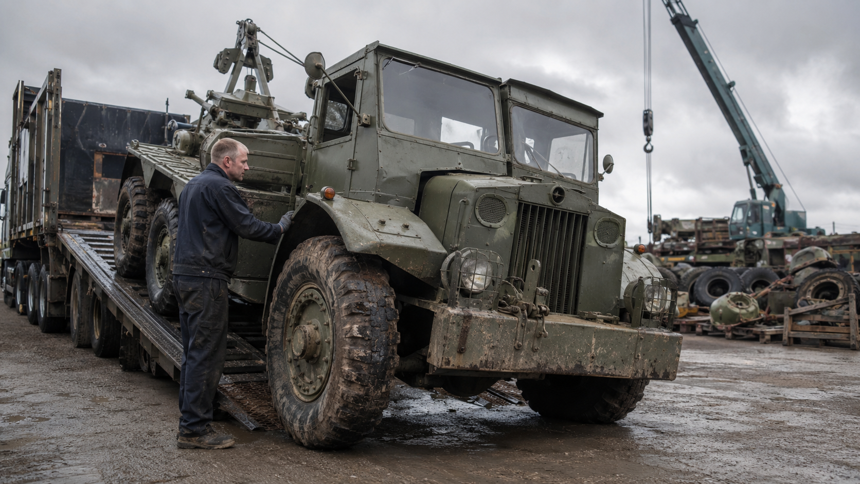 We swapped our M5 halftrack for an FB434 recovery truck