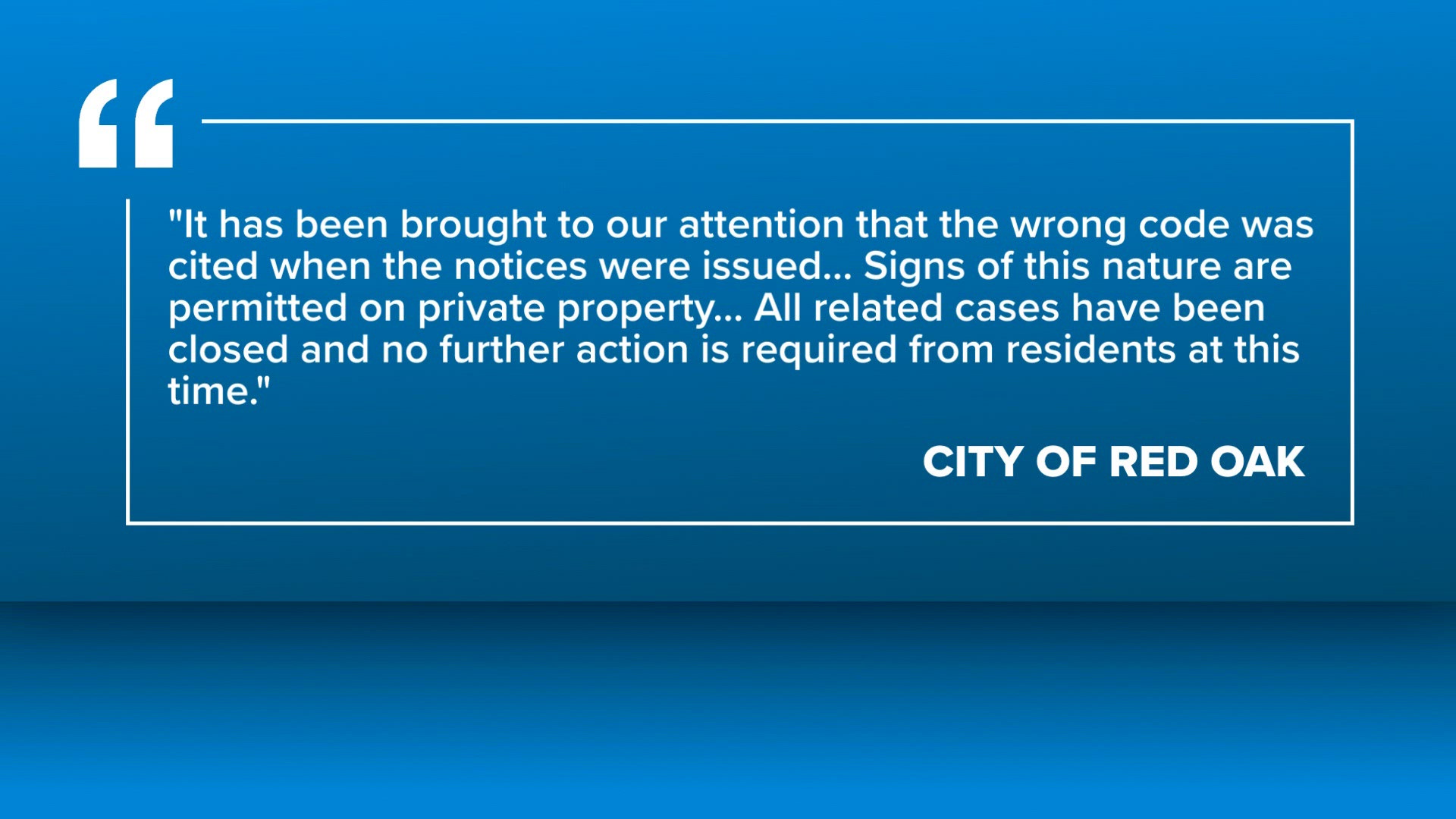 Residents say Red Oak cited the wrong code and threatened residents ...