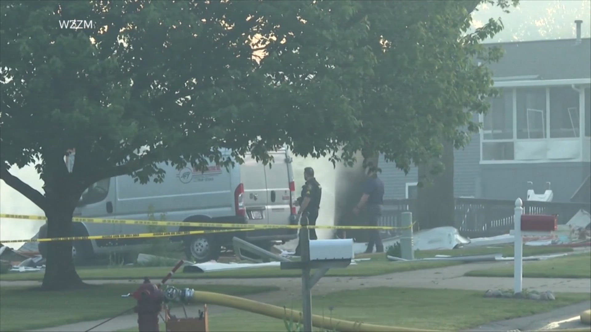 Police investigate large home explosion in Grand Rapids, Michigan