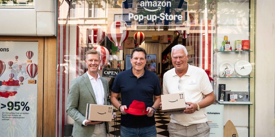Amazon pop-up store eröffnet auf der Mahü