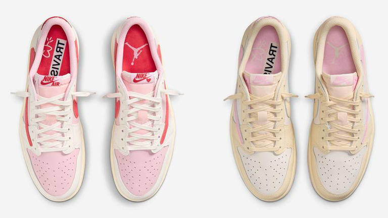 Travis Scott x Air Jordan 1 Low Pink Pack drops May 29