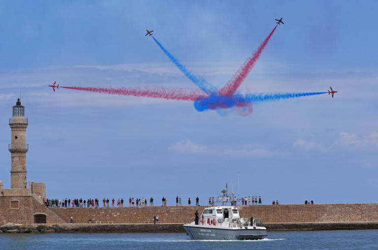 Red Arrows to fly with fewer aircraft after full summer display ...