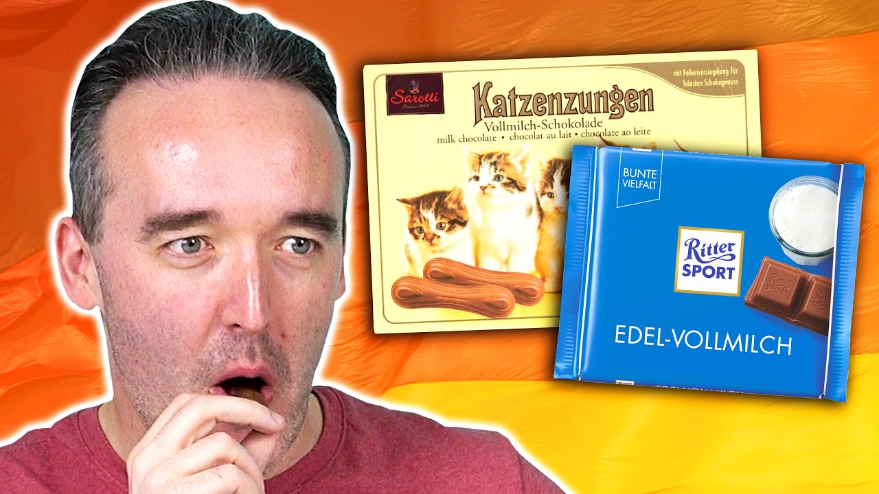 Irish people try German chocolate