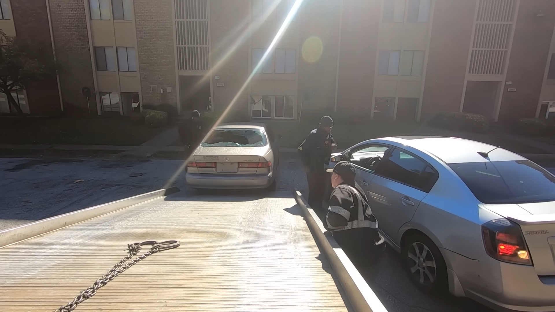 One car triggered a huge security response - caught on camera