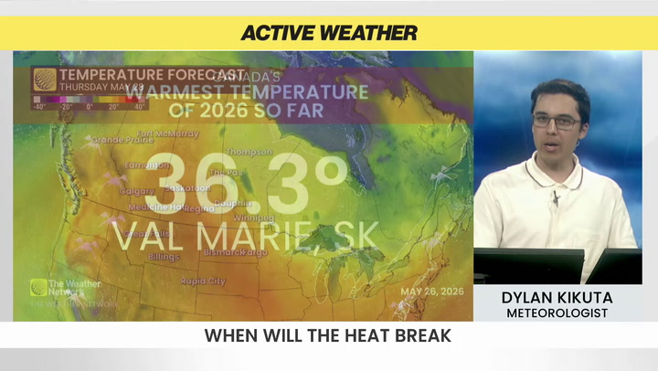 When will the Prairie heat wave break?