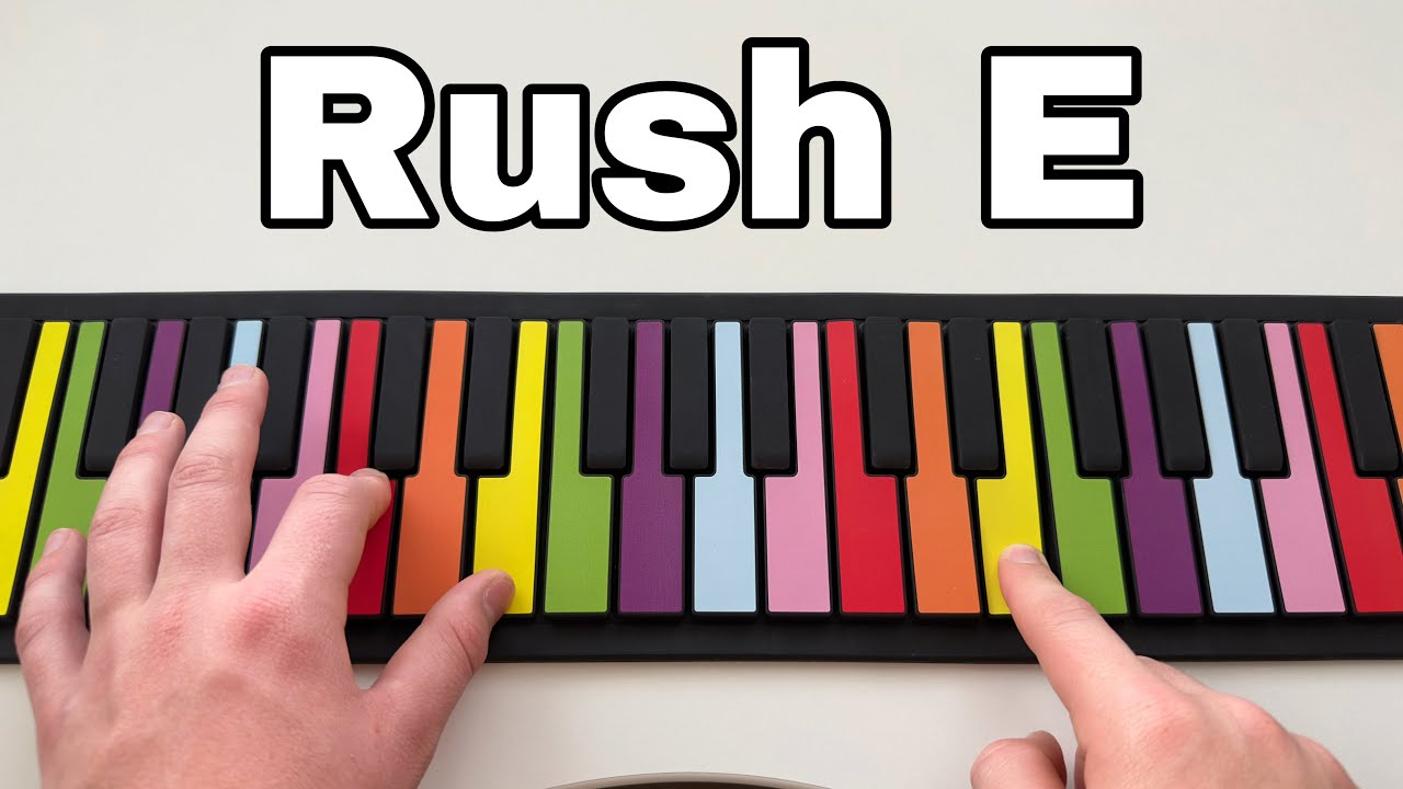 Internet meme songs on a roll up piano create pure comedy