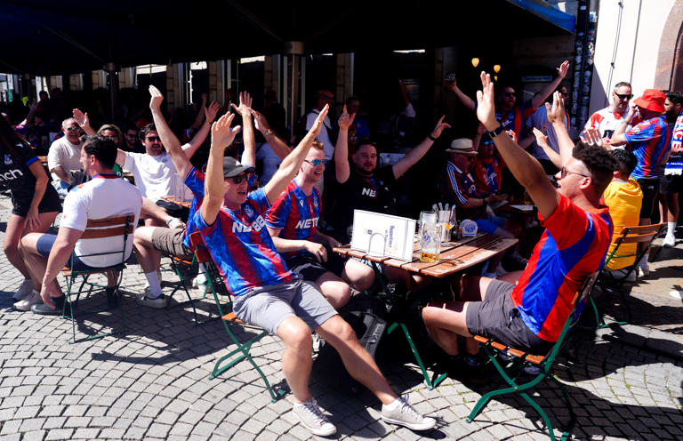 Crystal Palace and Rayo fans 'minutes from serious injury' in Leipzig