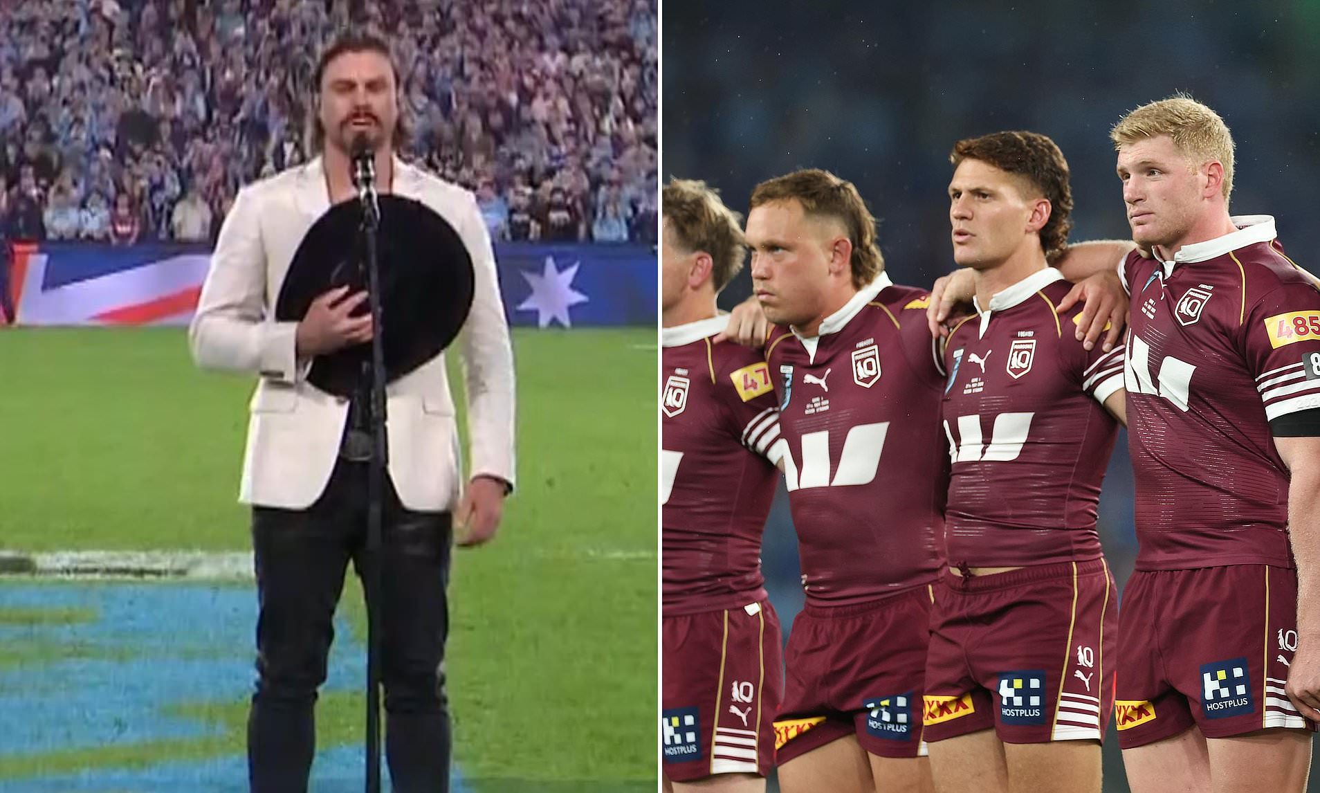 State of Origin fans slam the 'worst anthem ever' as Robbie Mortimer ...