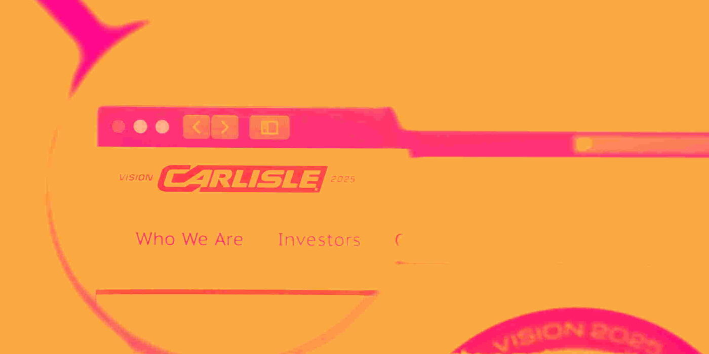 Spotting winners: Carlisle (NYSE:CSL) and building materials stocks in Q1