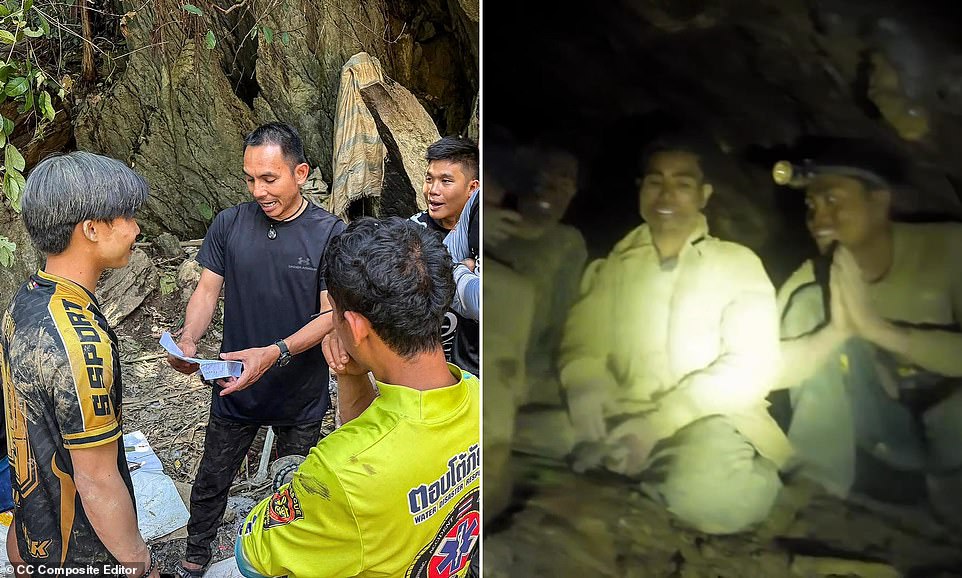 Five people trapped in Laos cave for a week found alive