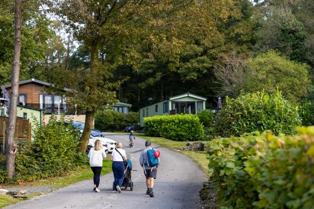 New luxury lodges under construction at Lake District holiday park