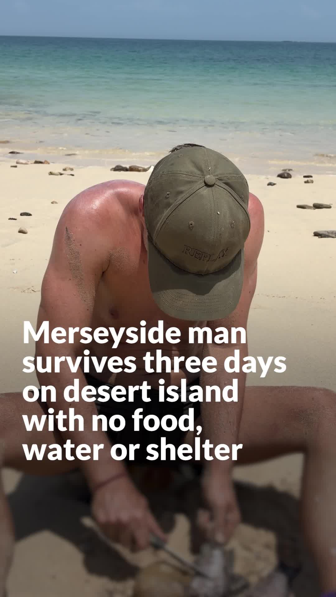 Merseyside man survives three days on desert island with no food, water ...