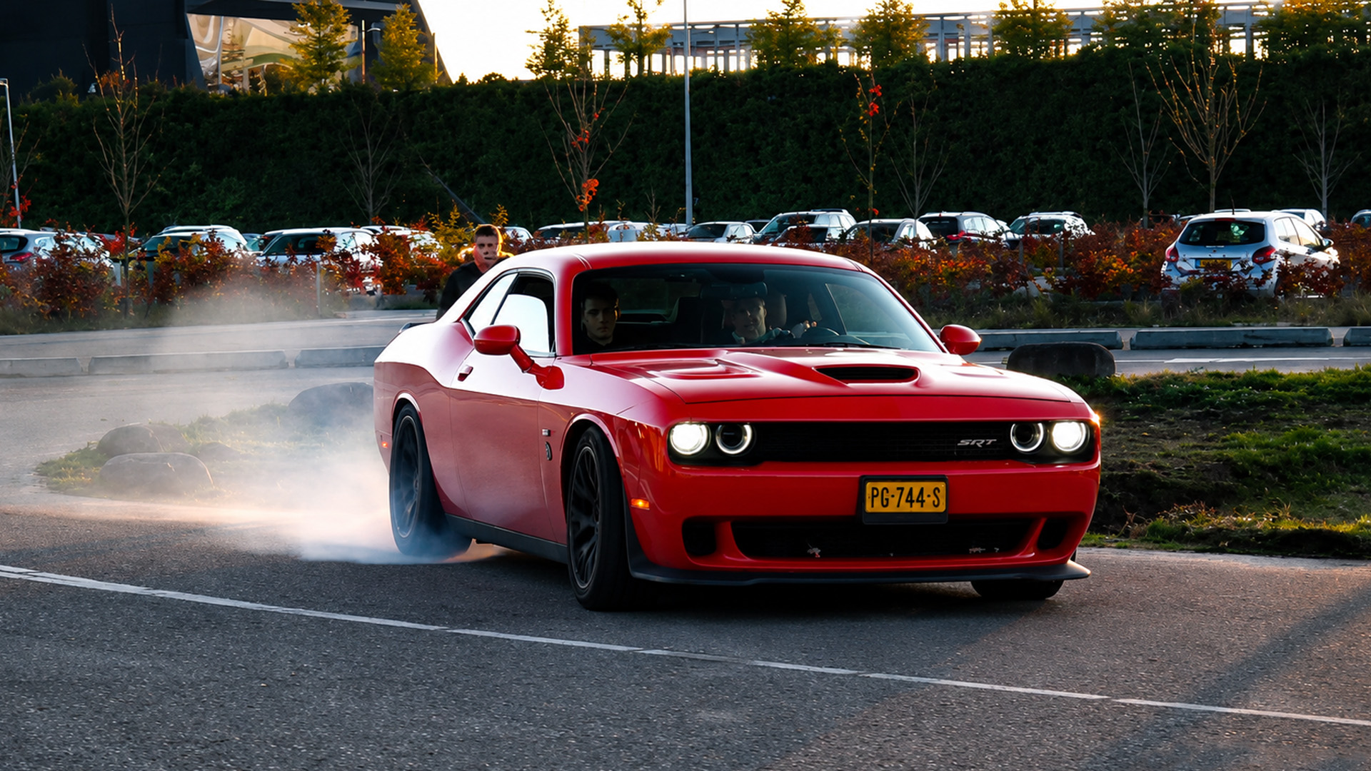 When Dodge Challenger hard launches on the open road