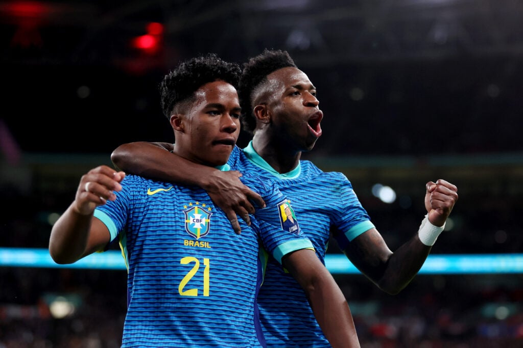 Vinicius Jr. reveals his short message to calm down 'nervous' Endrick ...