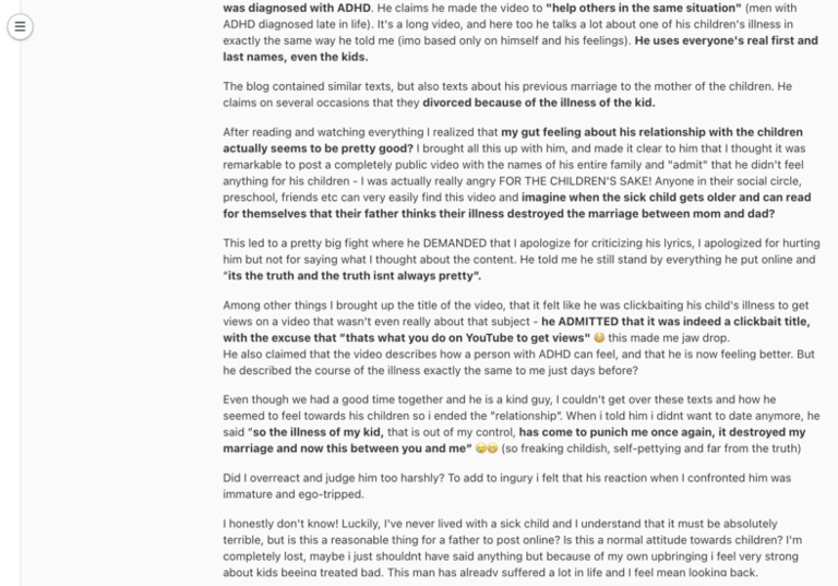 She dumped a single dad after he confessed to using his sick child to ...