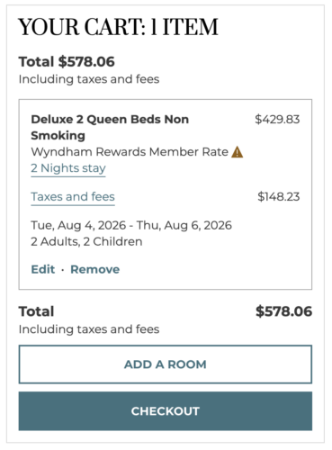 New Amex offer: Save $100 at select Wyndham hotels [Targeted]