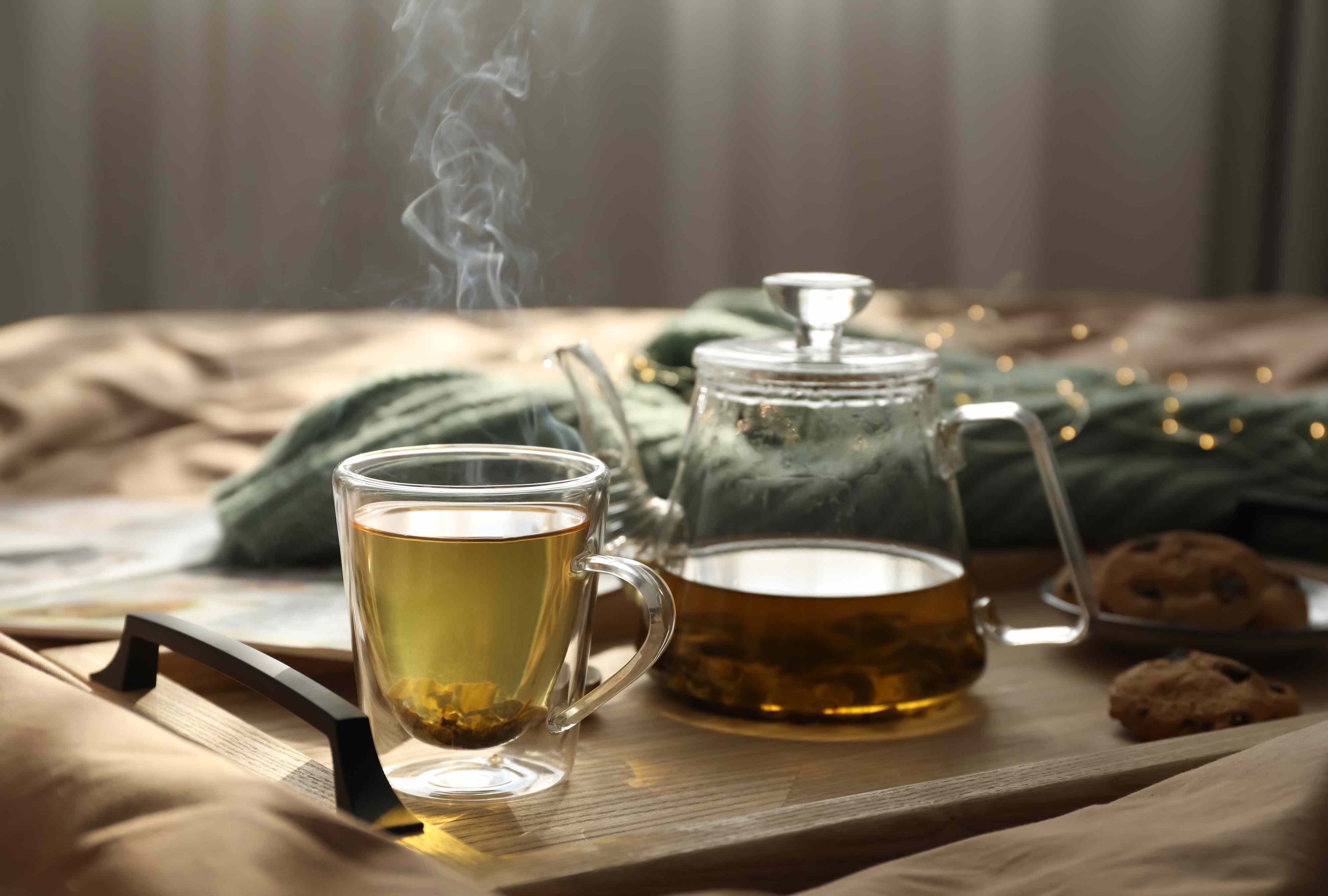 What happens to your blood sugar when you drink herbal tea before bed