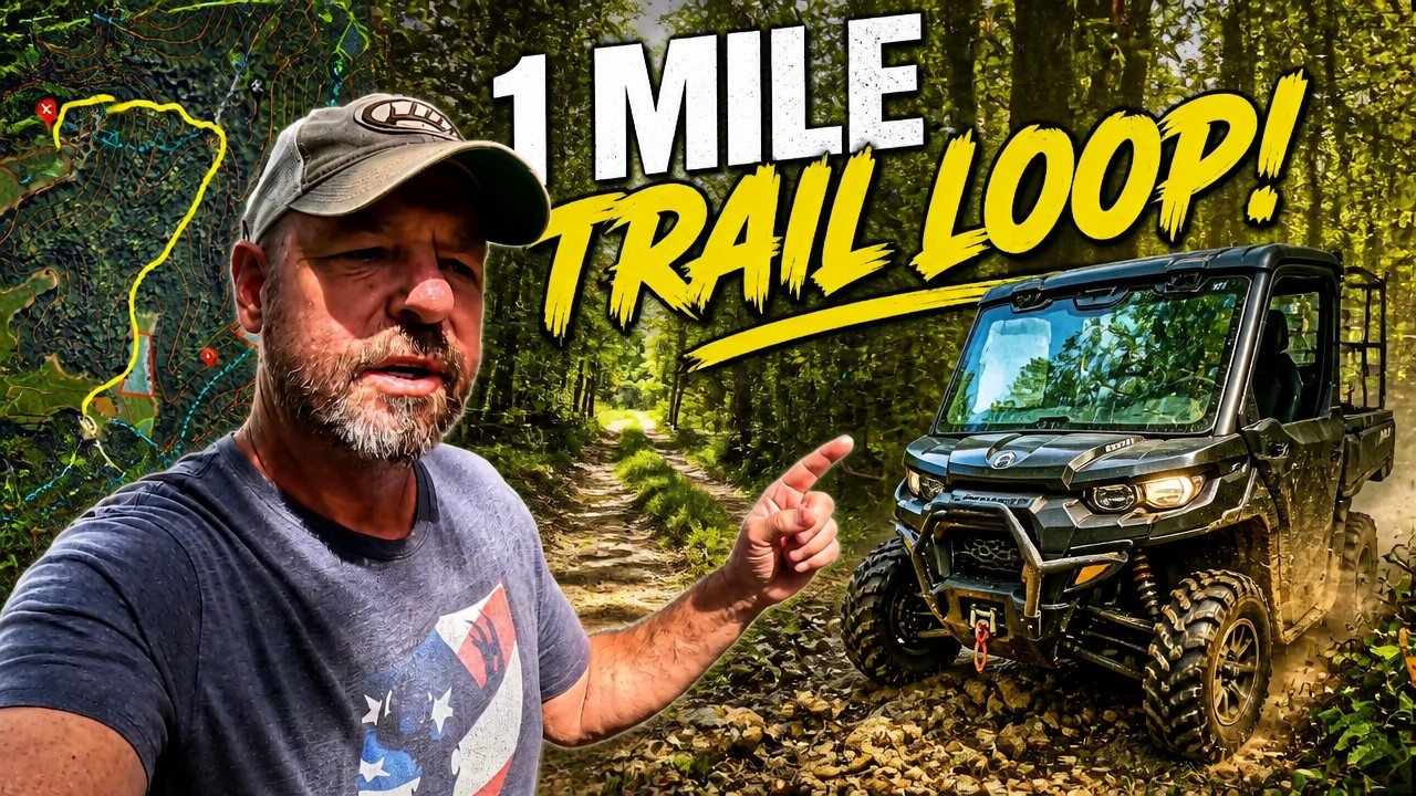 Exploring my scenic new loop trails on the property