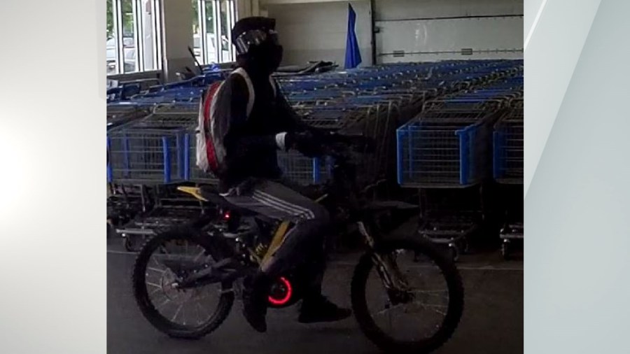 Person takes e-bike on joy ride through local Walmart