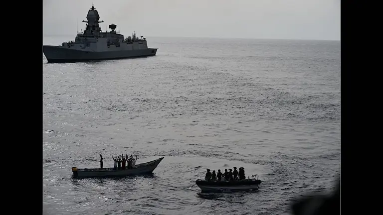 Indian Navy thwarts piracy attempt near merchant vessel in western ...