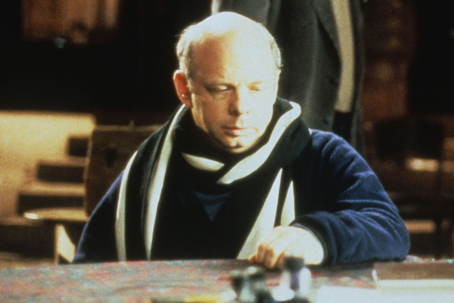 Wallace Shawn says 'time telescopes backwards' when discussing ...