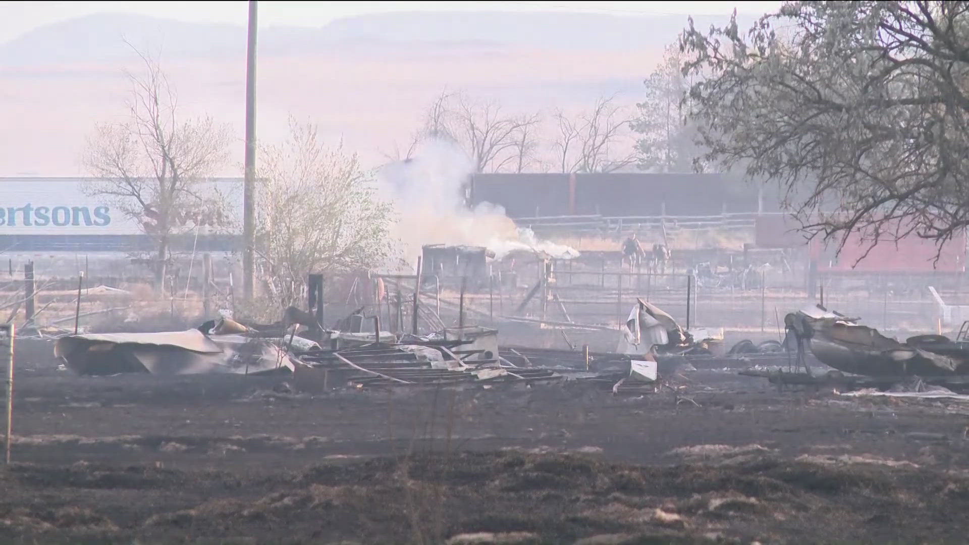Firefighters say Mountain Home fire contained, embers still smoldering