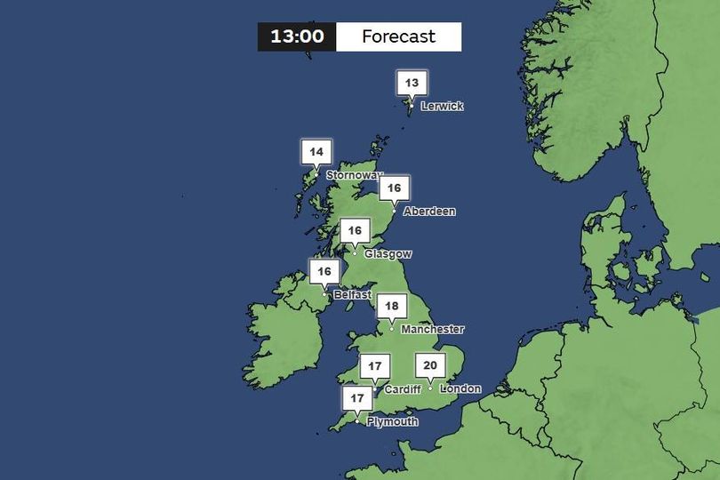 Met Office maps show sharp temperature drop after UK's hottest May day ...