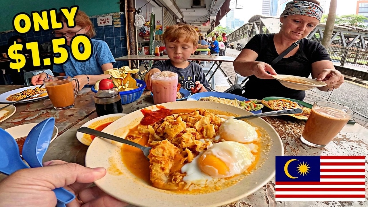 $1.50 Malaysian street food?🇲🇾 American family tries roti canai (roti ...