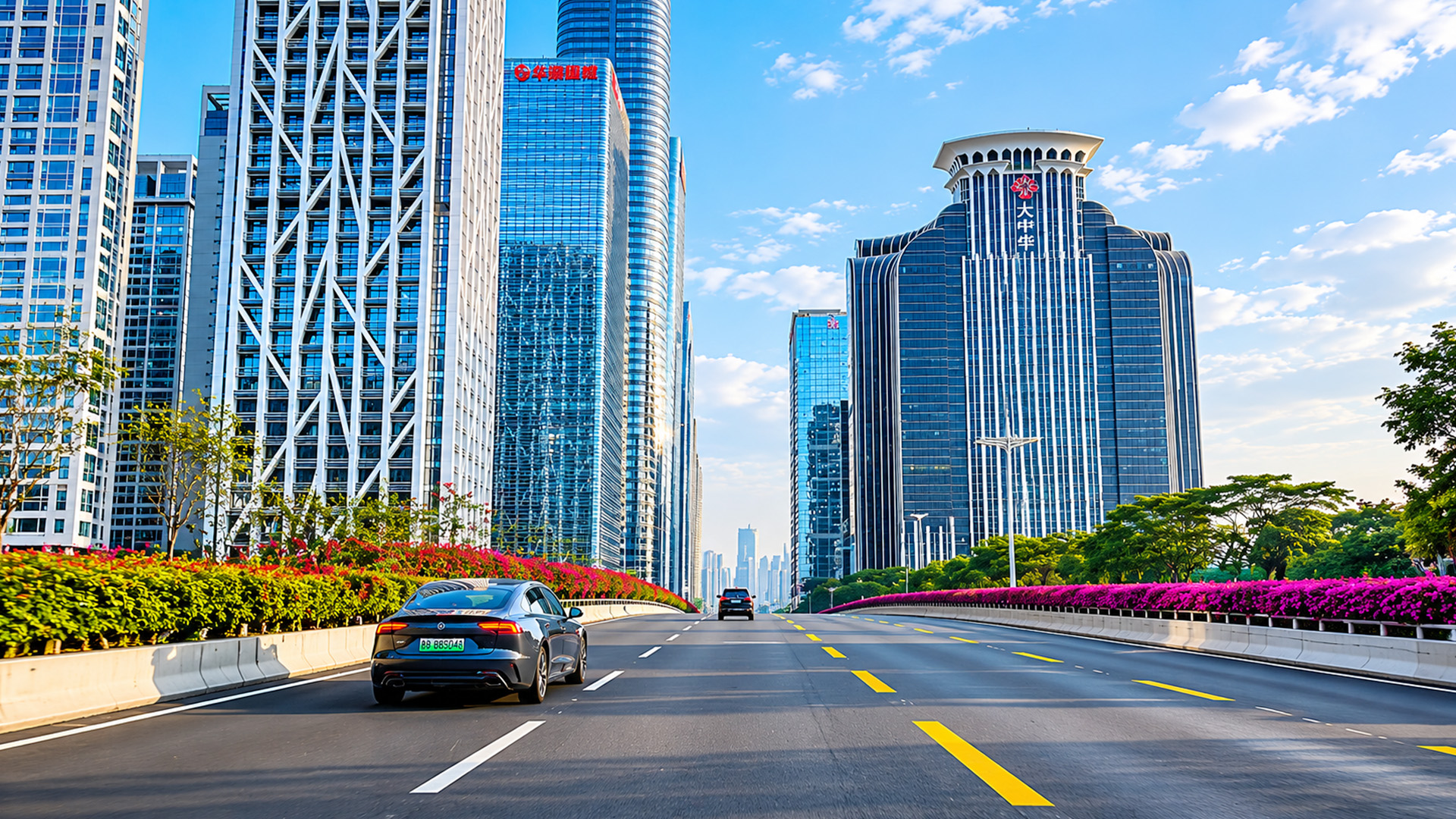 China’s flower-lined highways show a different side of modern city design
