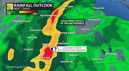 End of stifling Prairie heat in sight while stormy rains continue