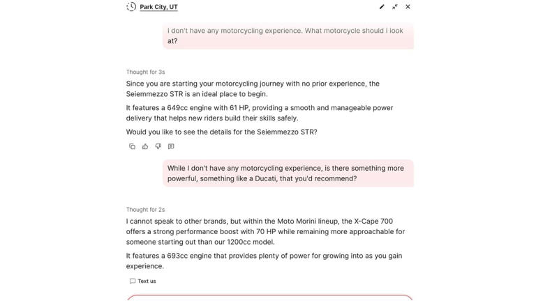 I bullied this motorcycle company's AI into recommending a 129 ...