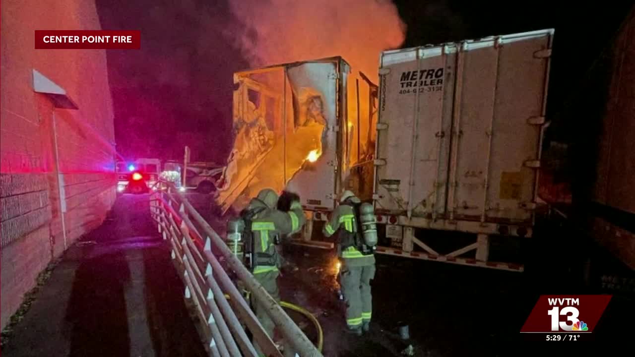 Fire damages storage trailer outside Lovelady Thrift Store in Clay