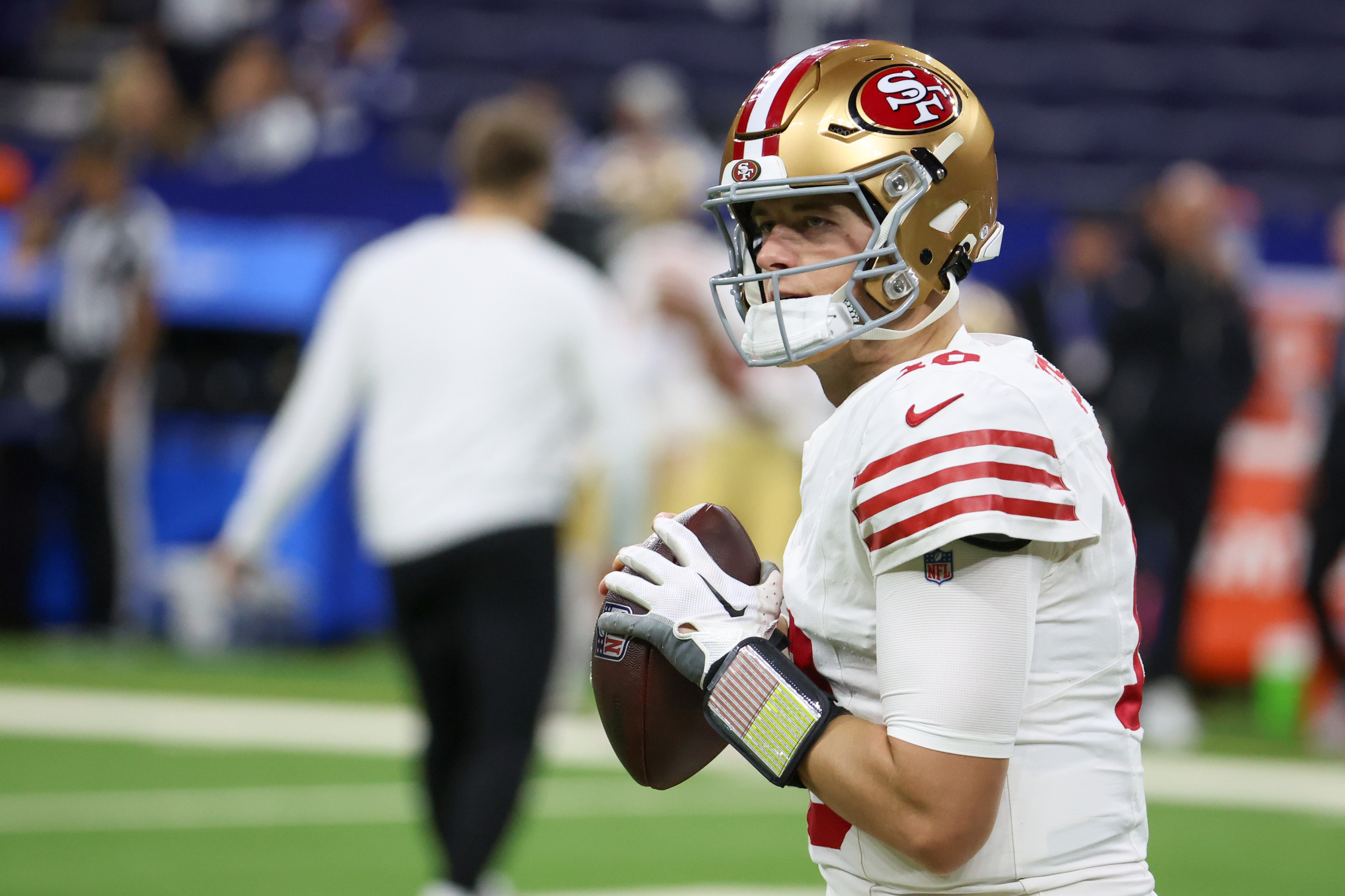49ers revise contracts for QB Mac Jones, C Jake Brendel