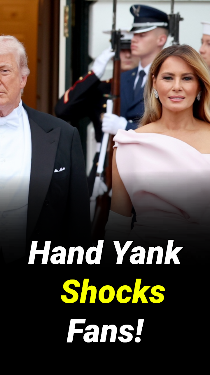Fans react to viral video of Melania Trump pulling her hand away from ...