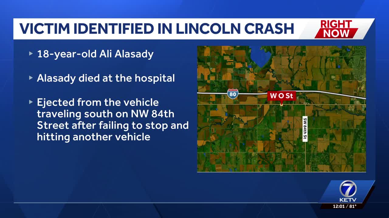 Deputies identify 18-year-old killed in Lincoln crash