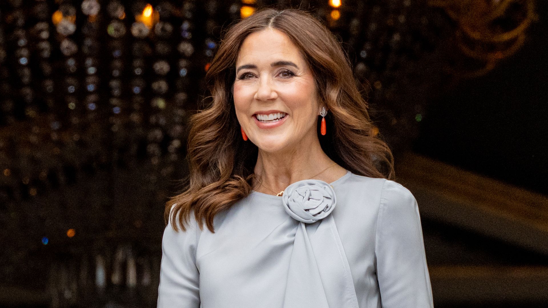 Princess Josephine debuts romantic floral dress as Queen Mary wears ...