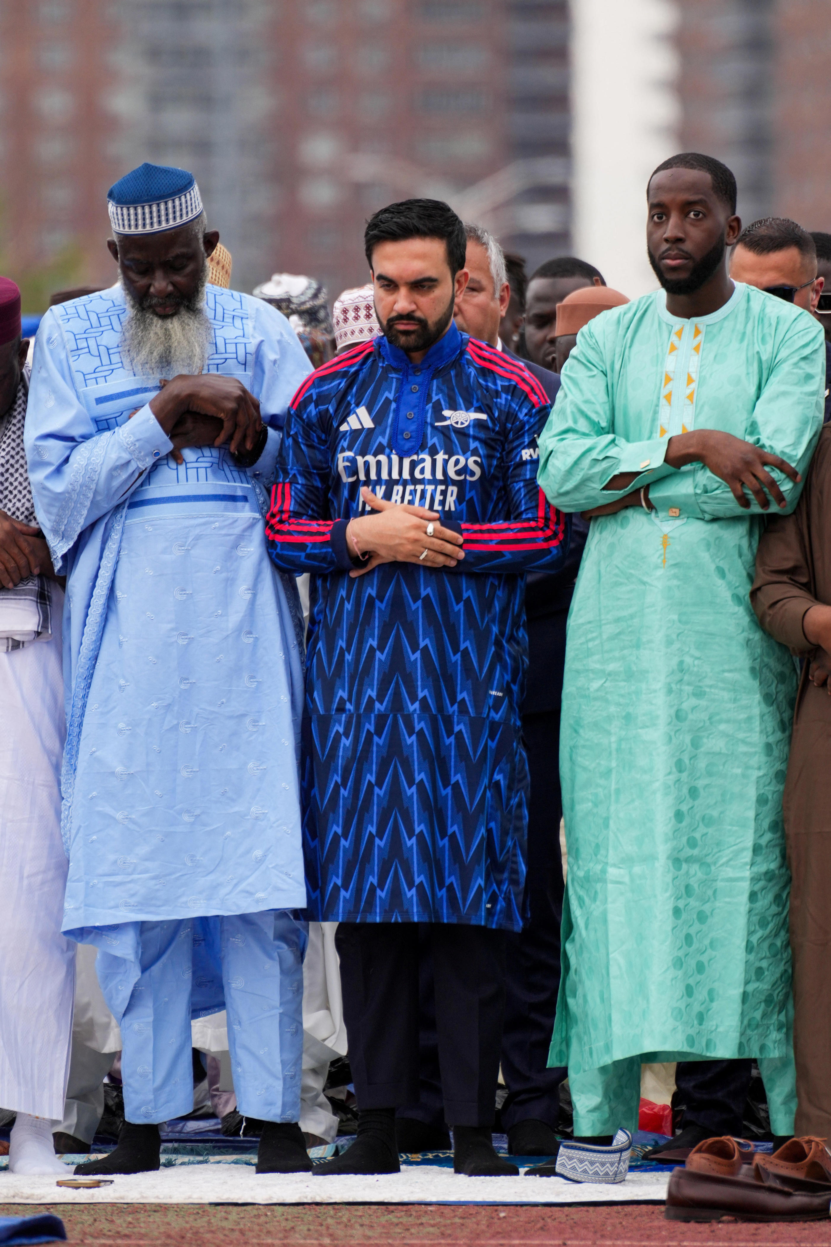 Zohran Mamdani rocks Arsenal thobe for Eid celebration in New York