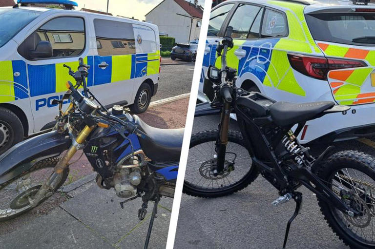Three motorbikes seized in police crackdown on illegal riding at ...