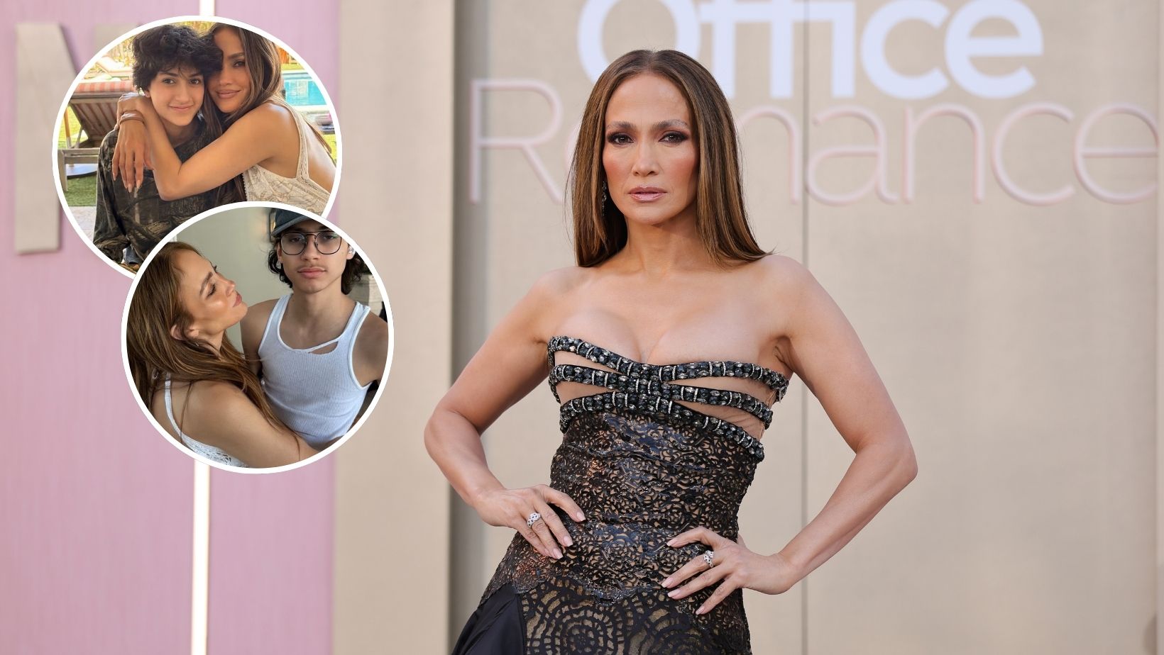 Jennifer Lopez shares a rare moment with her twins
