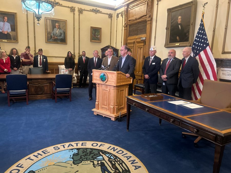 Braun ceremonially signs property tax law from 2026 legislative session