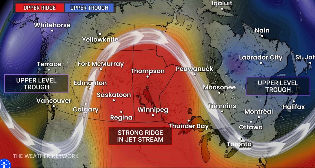 Atmospheric traffic jam driving hot Prairie weather, says Alberta ...