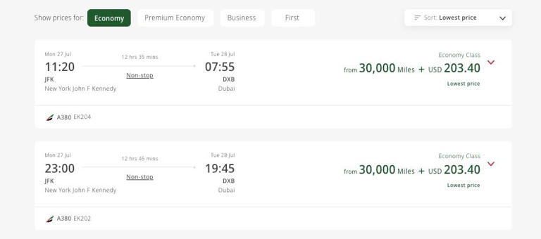 Emirates increased award prices, but some Skywards redemptions actually ...