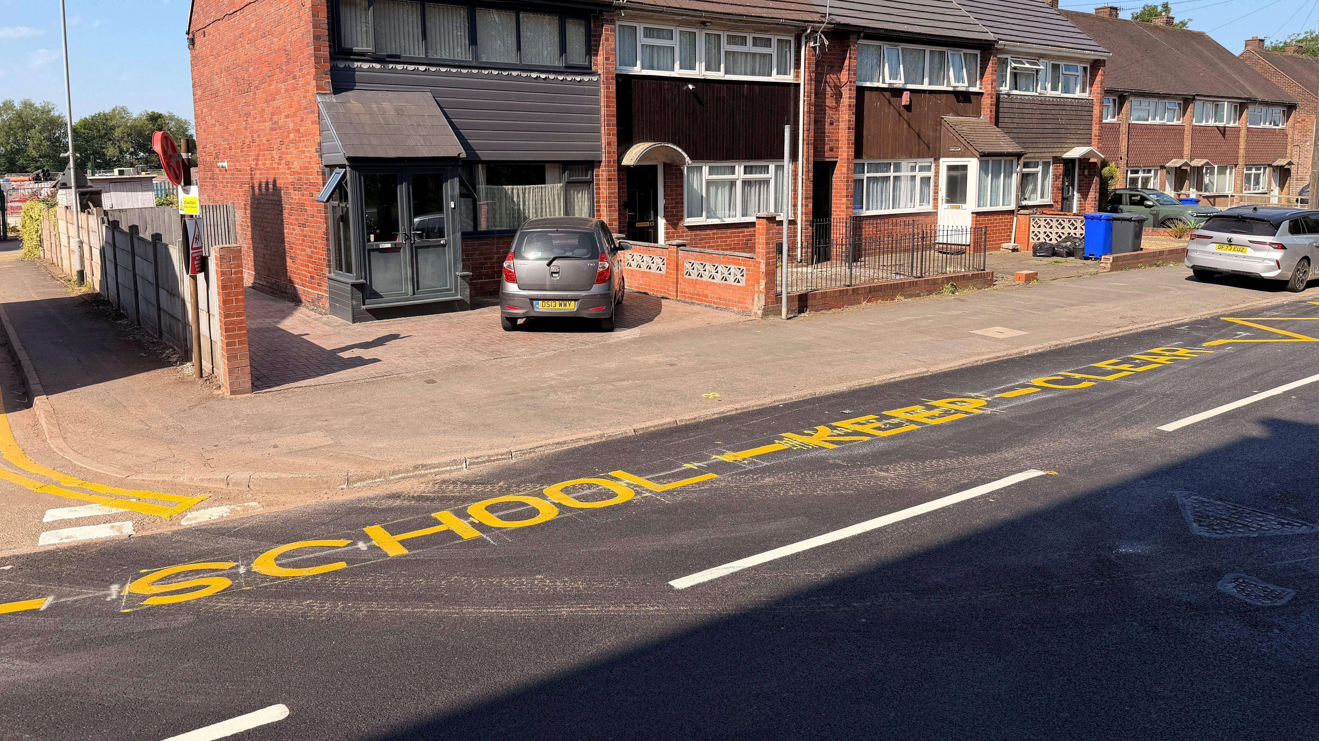 Council paints over 'school' road marking gaffe